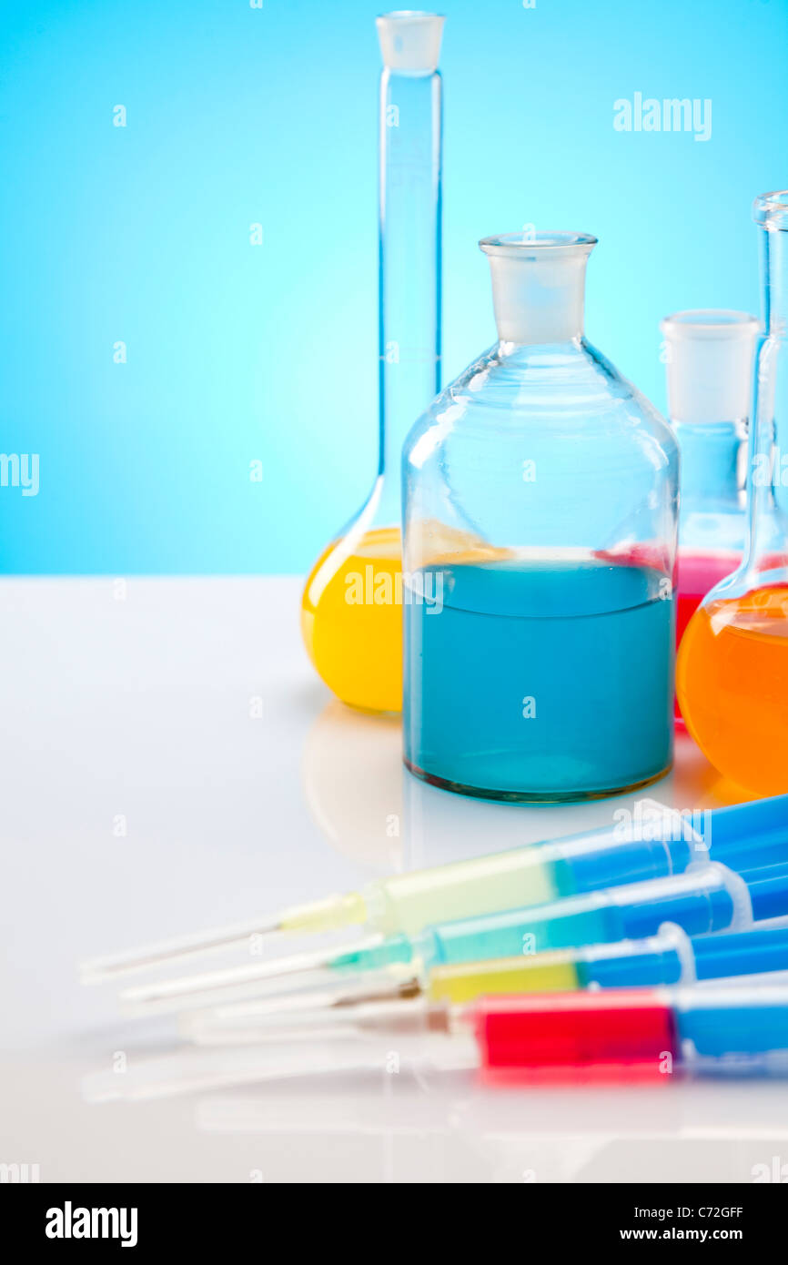 Biochemistry Laboratory and glass Stock Photo - Alamy