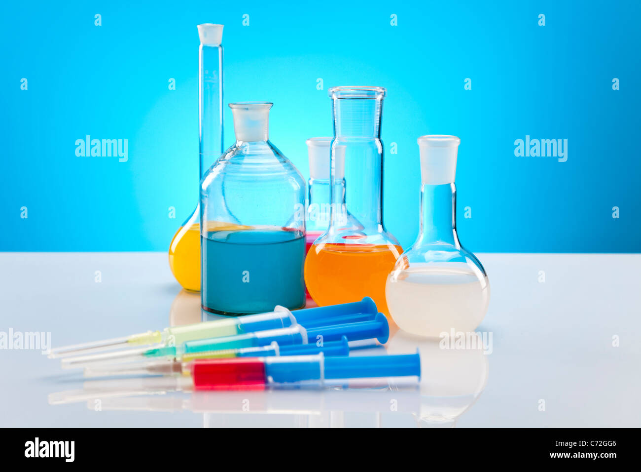 Biochemistry Laboratory and glass Stock Photo - Alamy