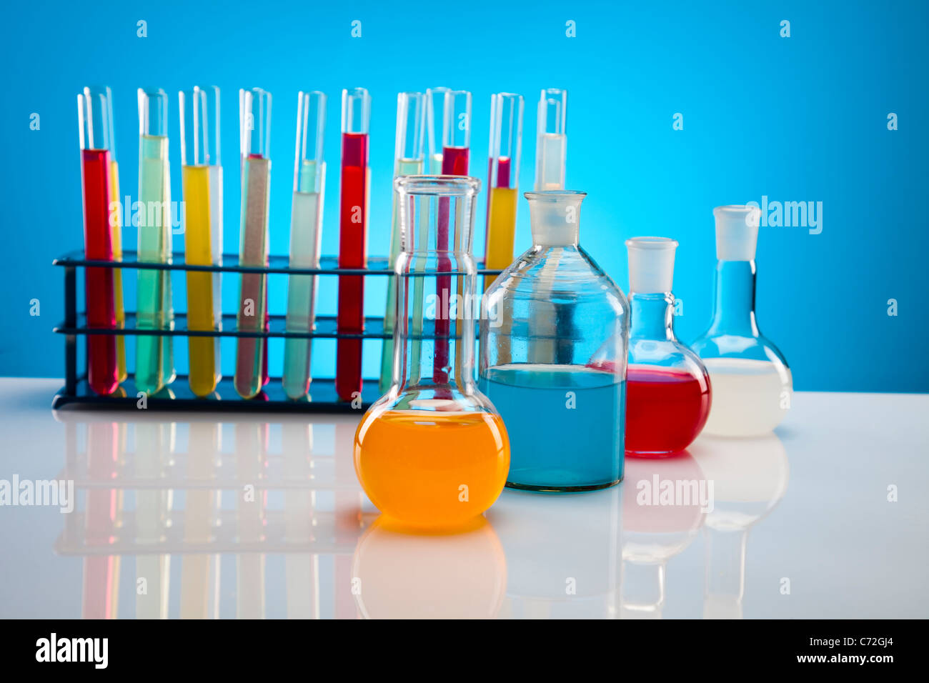 Glass in laboratory Stock Photo - Alamy