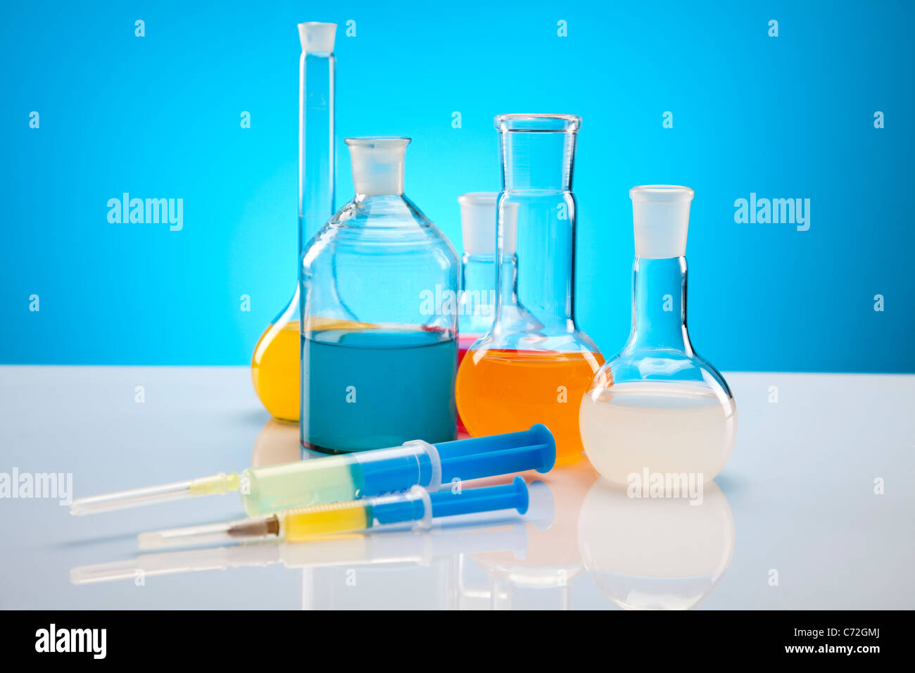 Biochemistry Laboratory and glass Stock Photo - Alamy