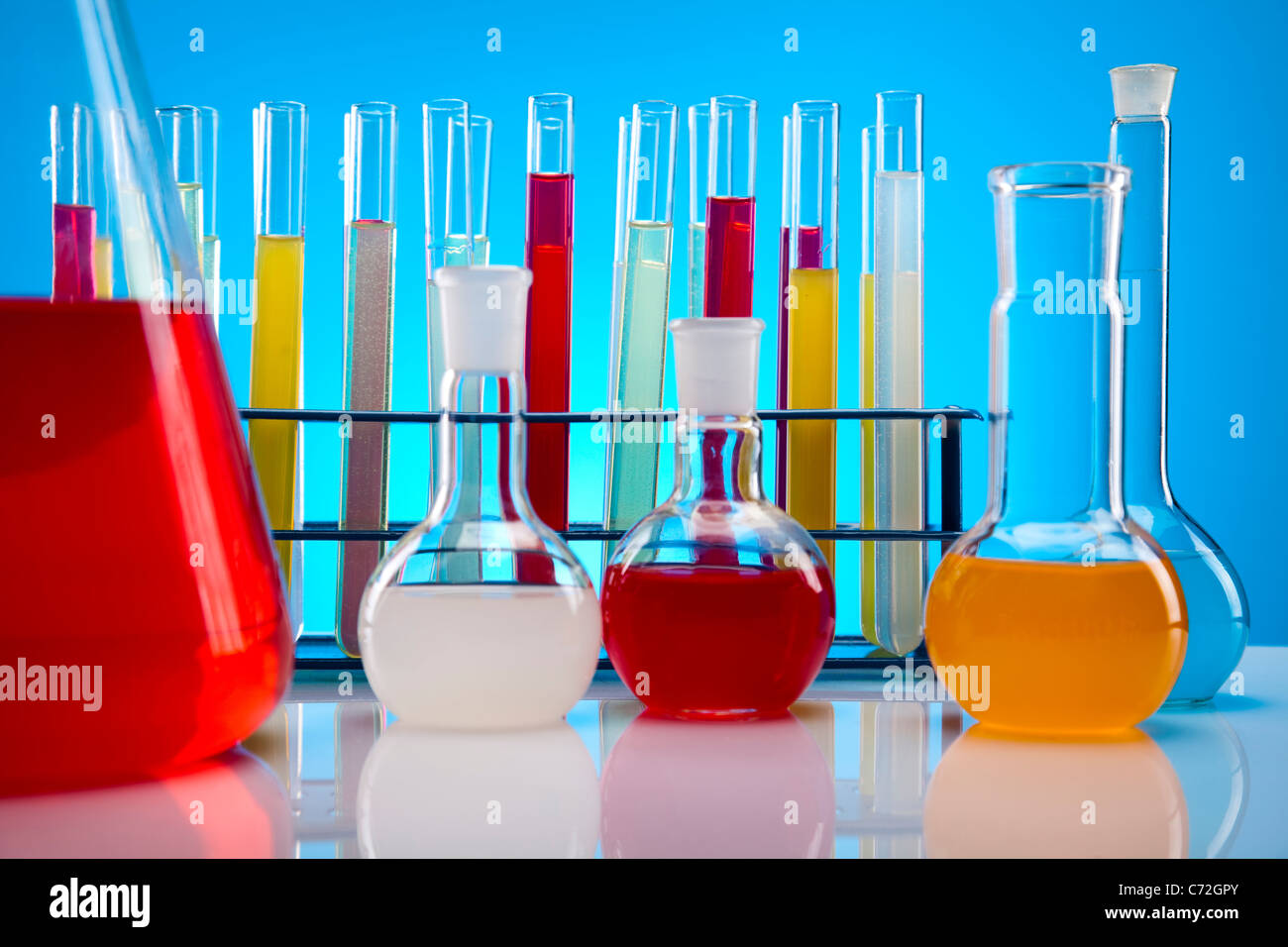 Biochemistry Laboratory and glass Stock Photo - Alamy
