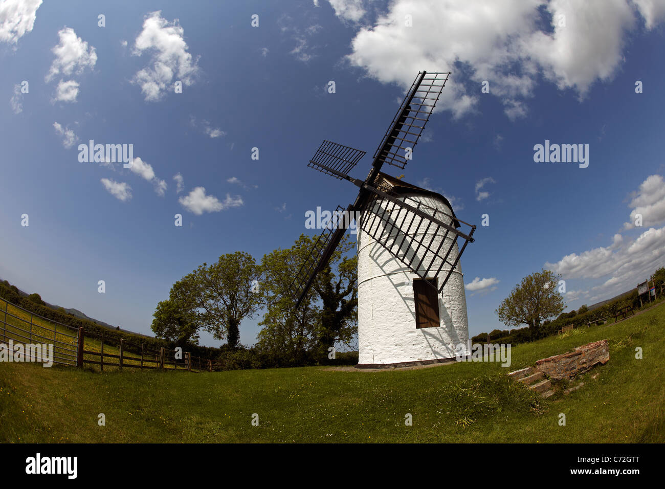 Ashton Windmill at Chapel Allerton, Somerset, England, UK Stock Photo ...