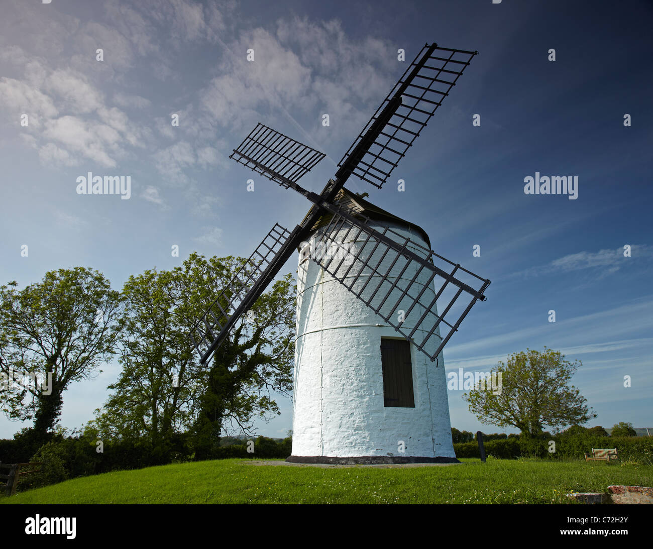 Ashton Windmill at Chapel Allerton, Somerset, England, UK Stock Photo ...