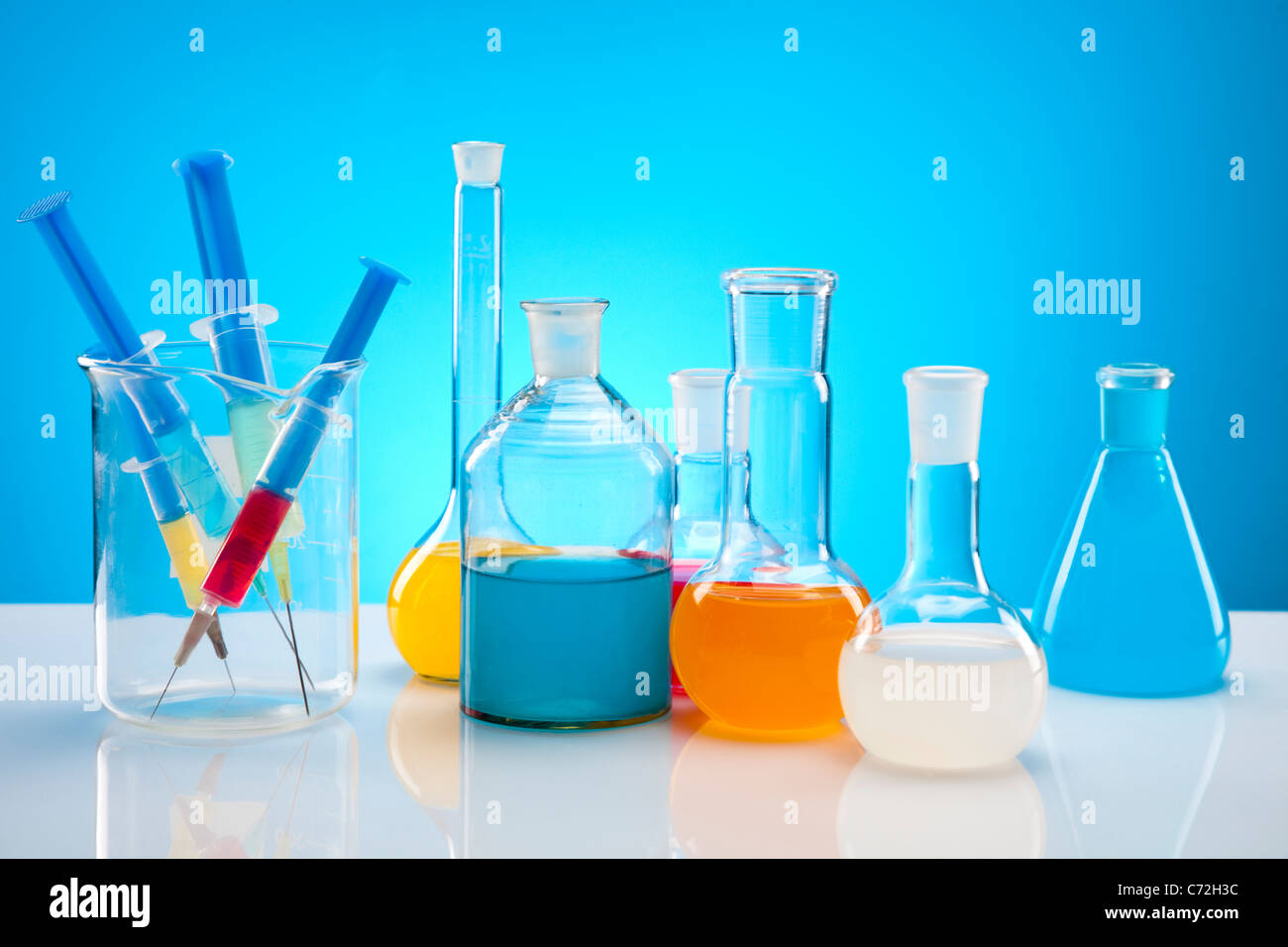 Biochemistry Laboratory and glass Stock Photo - Alamy