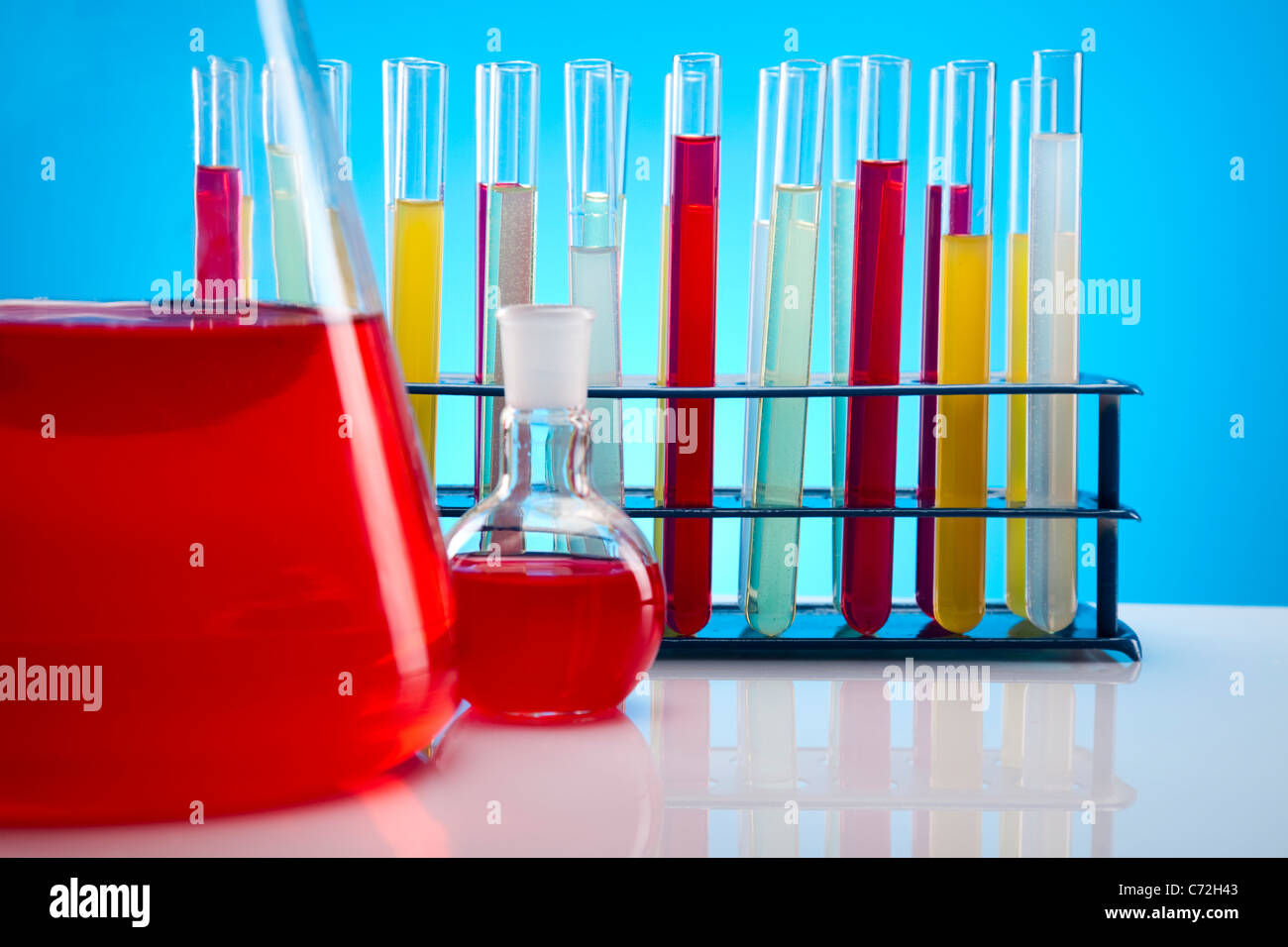 Biochemistry Laboratory and glass Stock Photo - Alamy