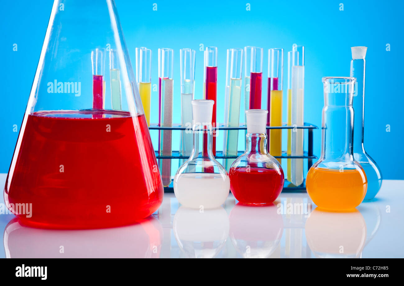 Biochemistry Laboratory and glass Stock Photo - Alamy