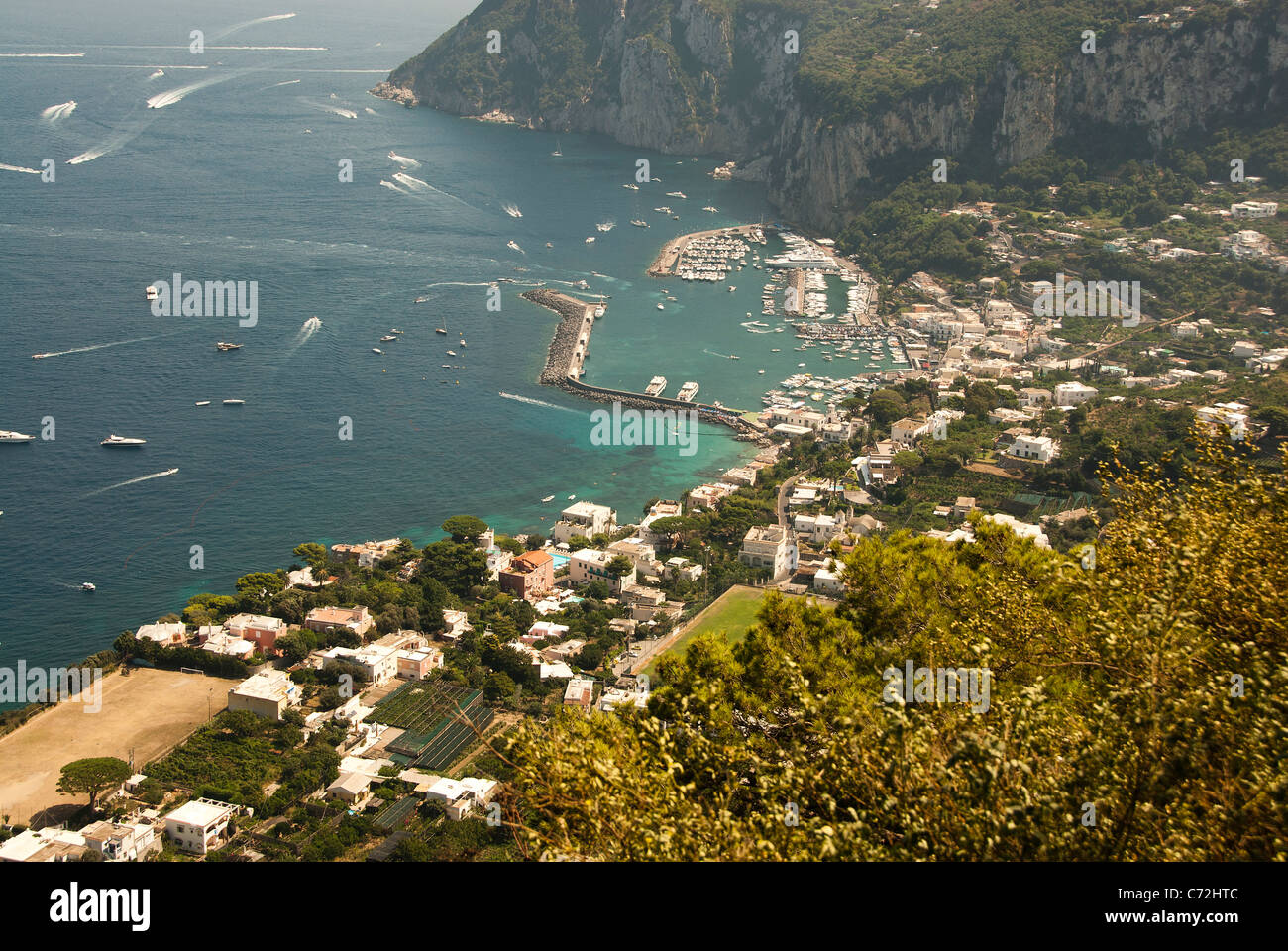 View of Capri Harbor Stock Photo - Alamy