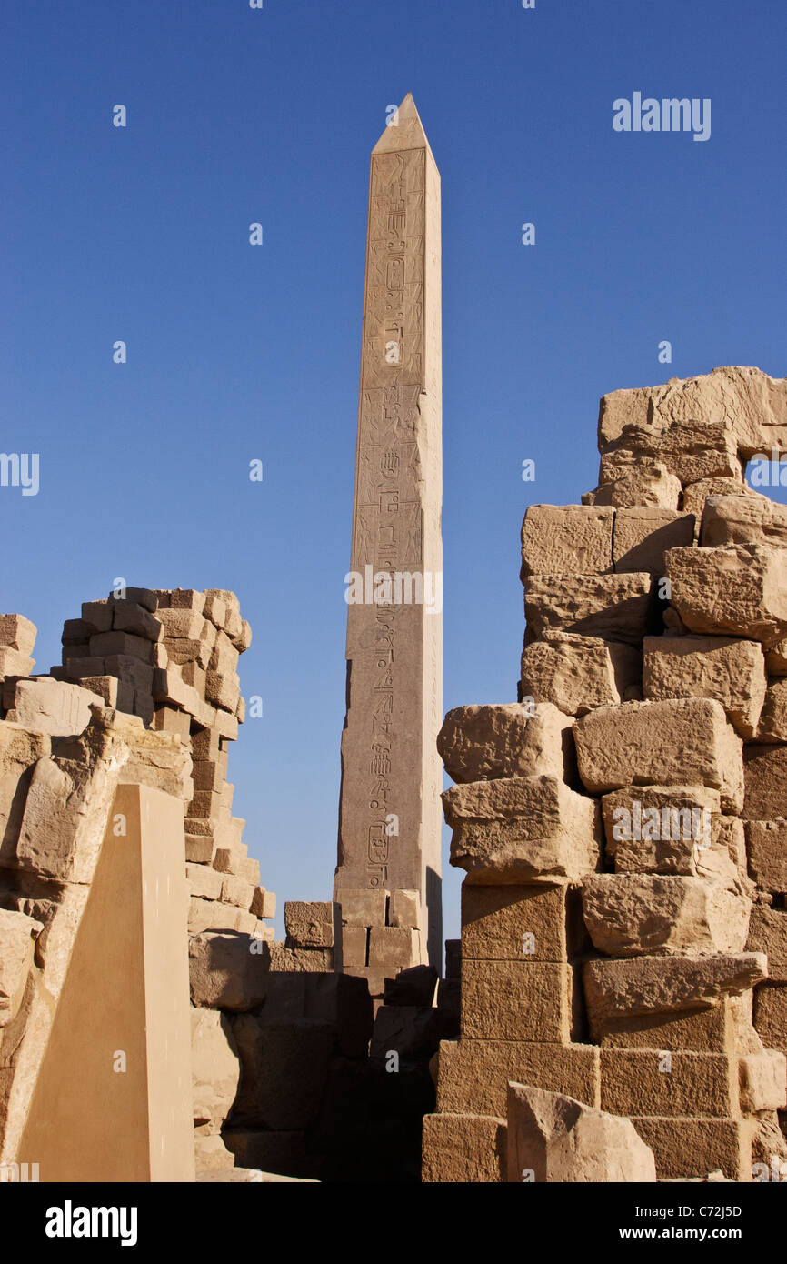 Hatshepsut obelisk, Karnak Temple, Luxor, Egypt Stock Photo - Alamy