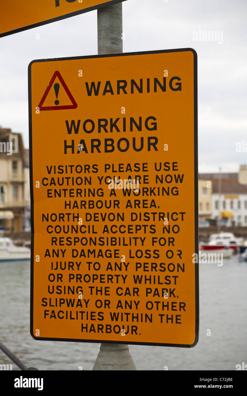 Harbour sign hi-res stock photography and images - Alamy