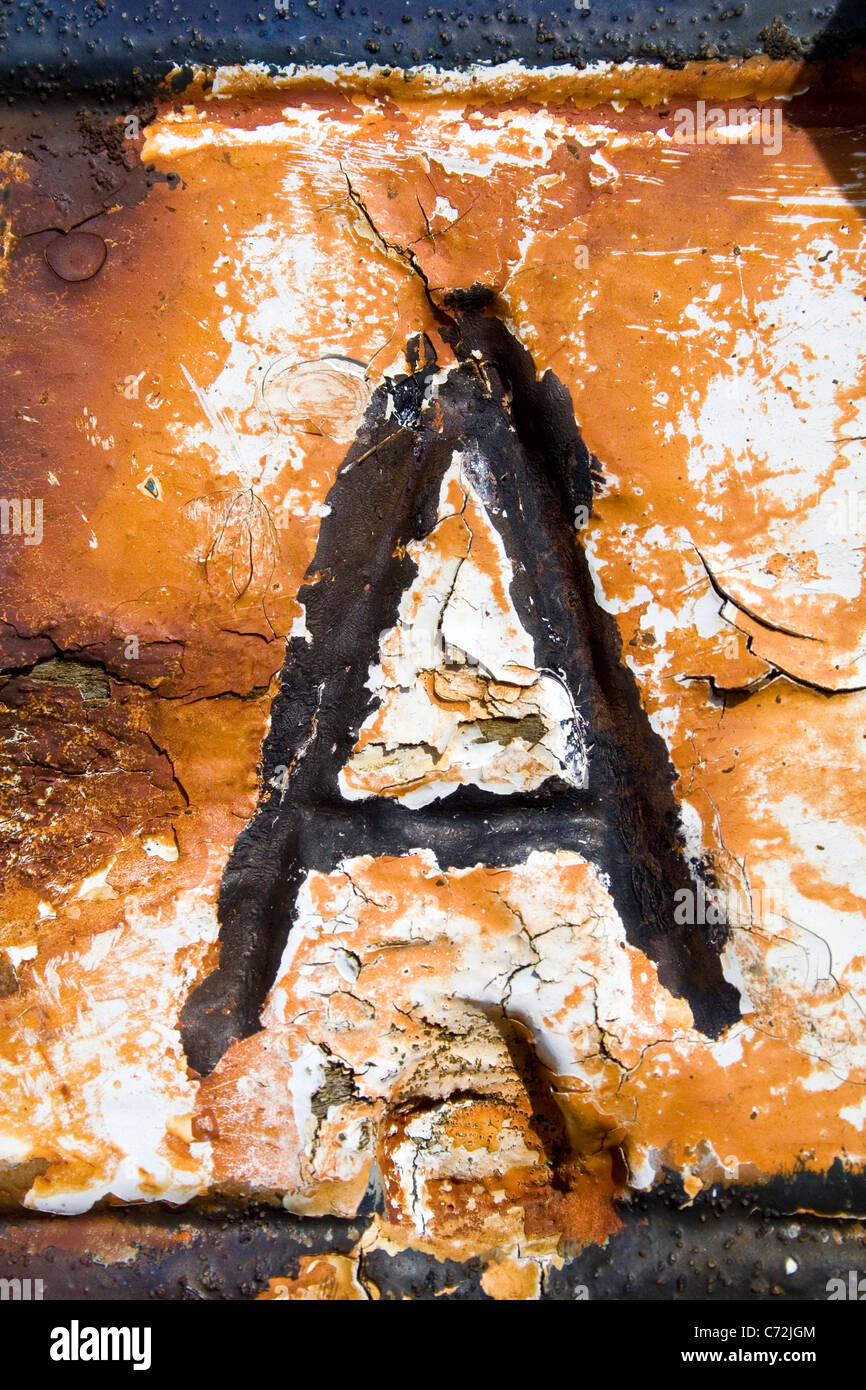 A found letter, part of an entire alphabet. Please see my portfolio for ...