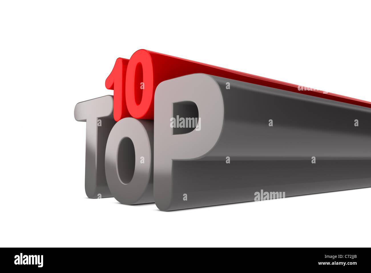 Top 10 words over white background Stock Photo - Alamy