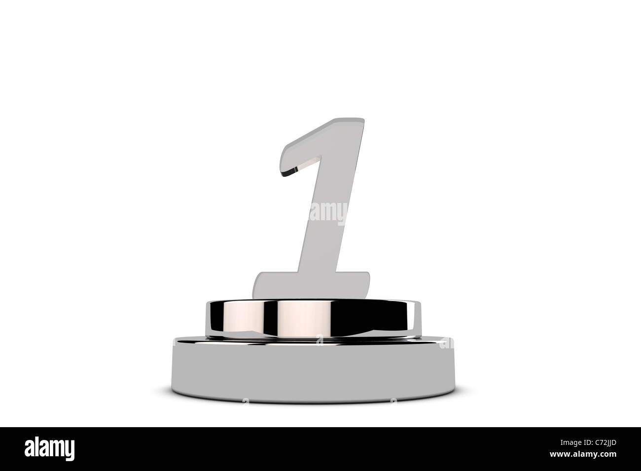 Podium on white background with first place Stock Photo - Alamy