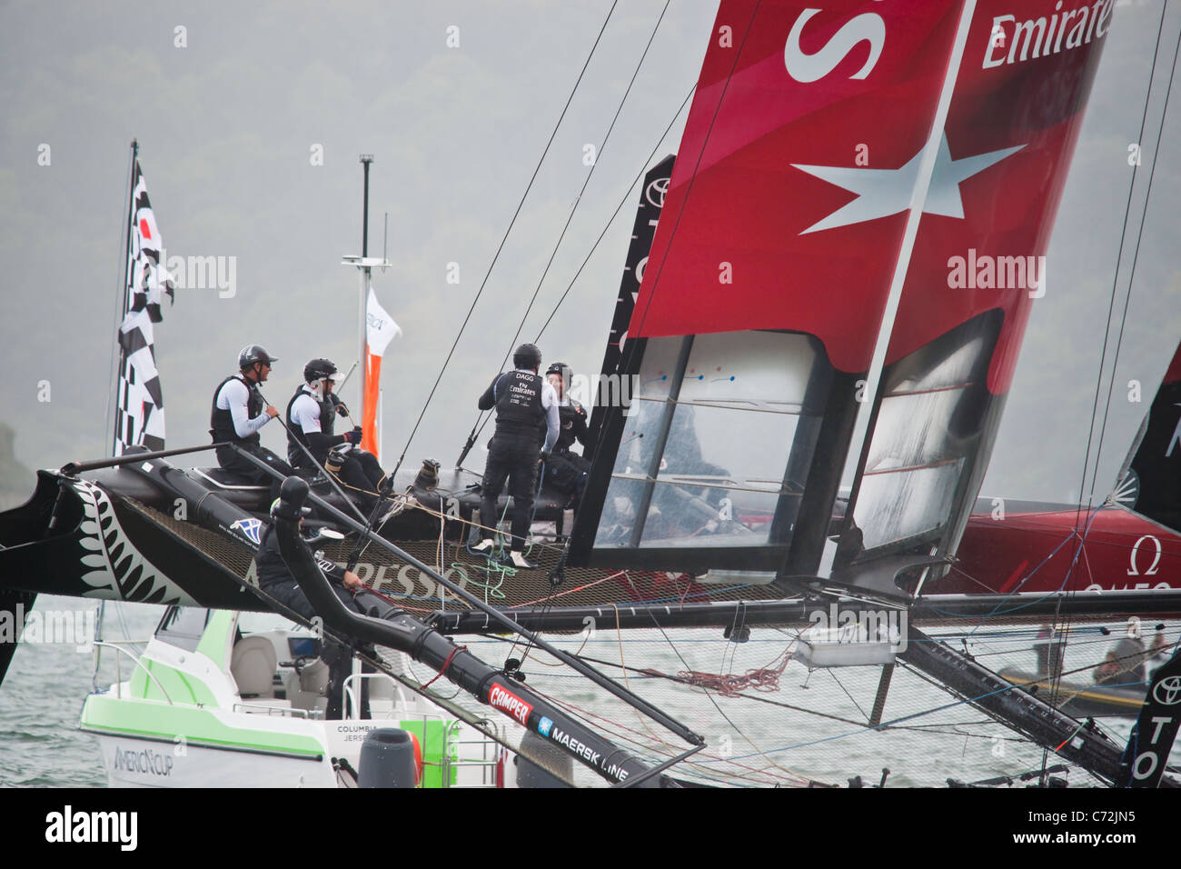 The first of her team to finish hi-res stock photography and images - Alamy