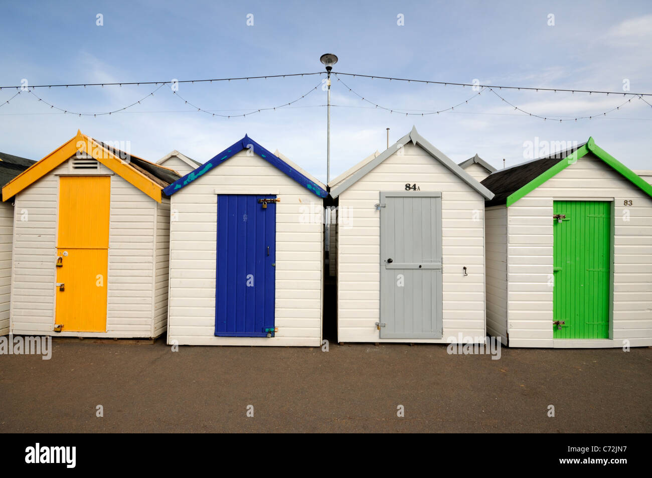 Colourful beach huts paignton seafront hi-res stock photography and images - Alamy