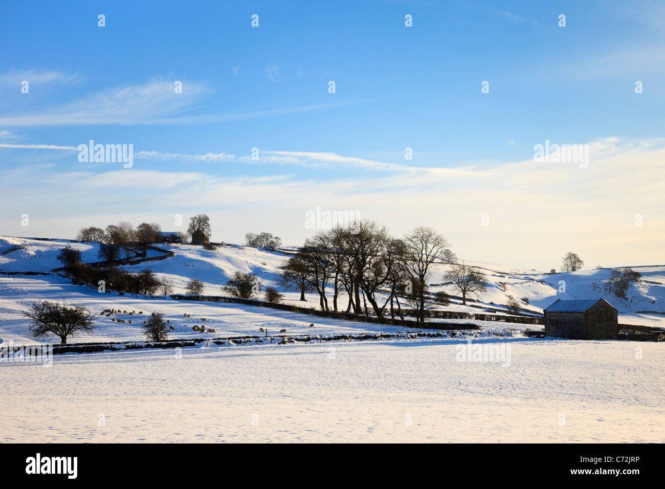 Winter scene in derbyshire hi-res stock photography and images - Alamy