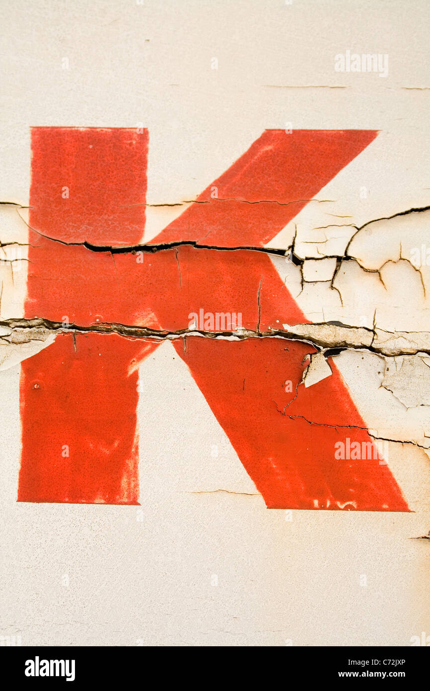 A found letter, part of an entire alphabet. Please see my portfolio for ...