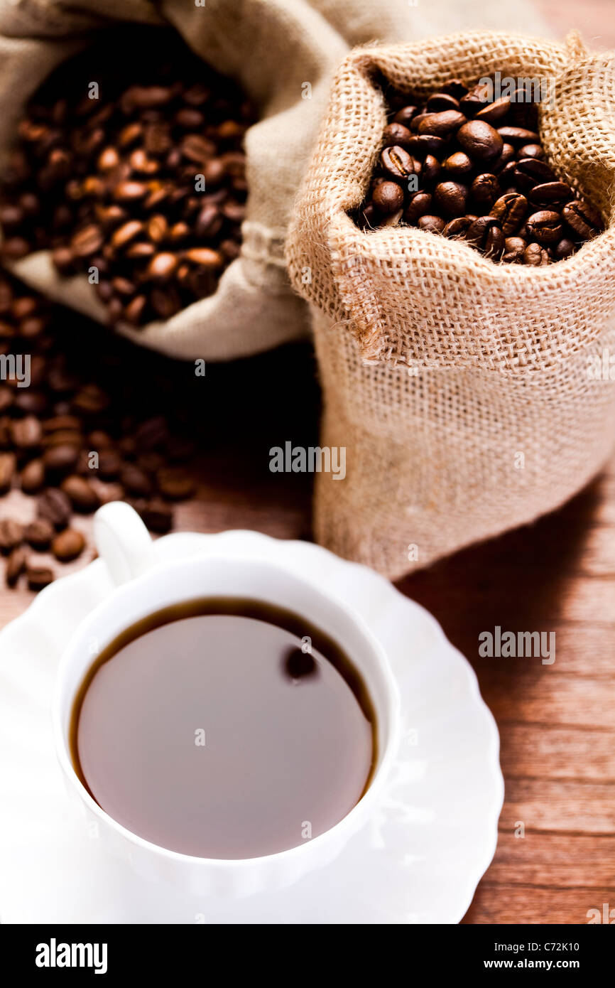 Cup of hot coffee Stock Photo - Alamy