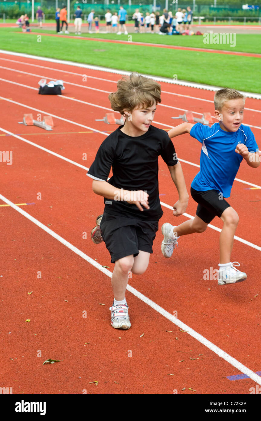 Children Running Track Stock Photos & Children Running Track Stock ...