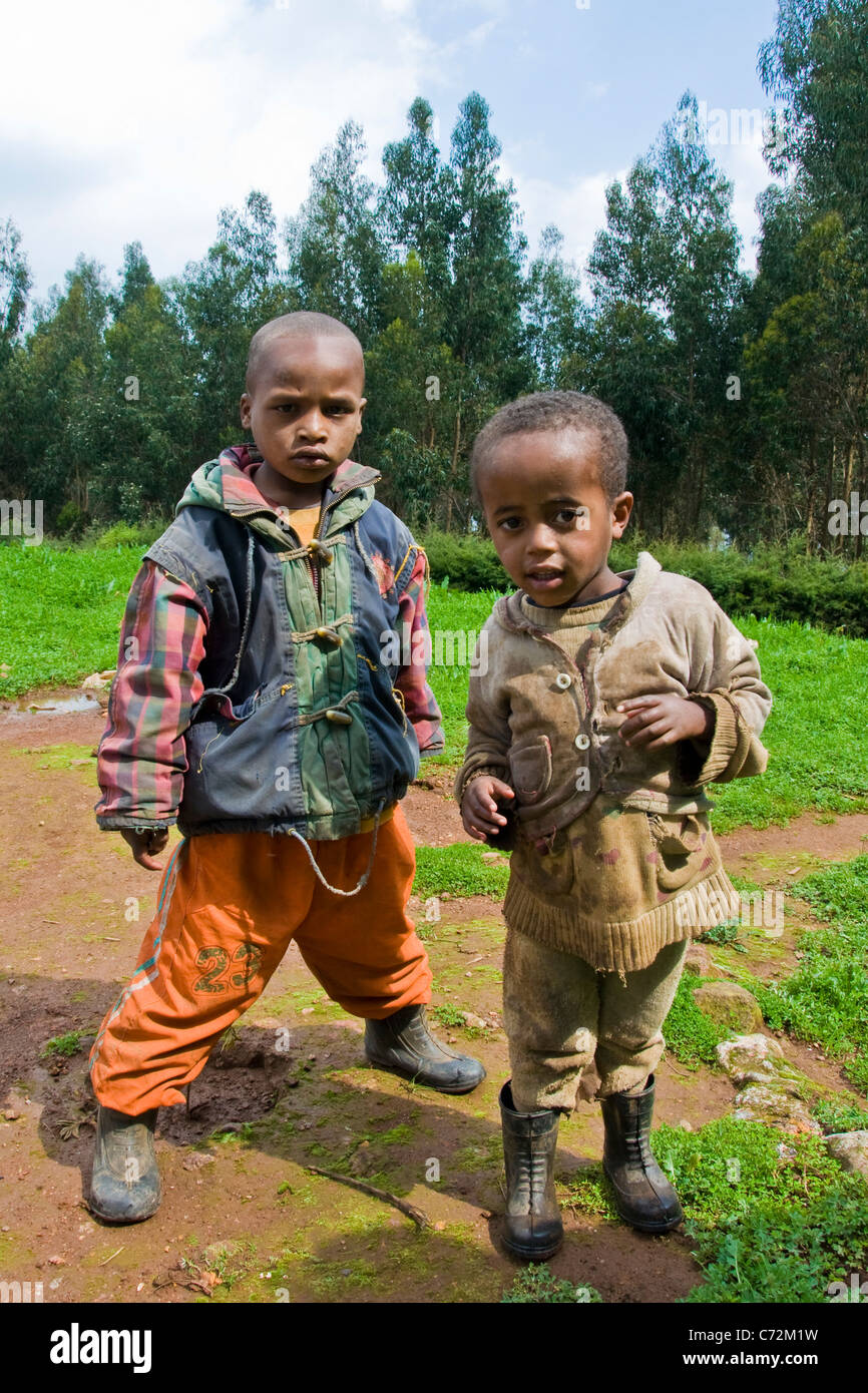 Children, Surrounding of Addis Ababa, Ethiopia Stock Photo - Alamy
