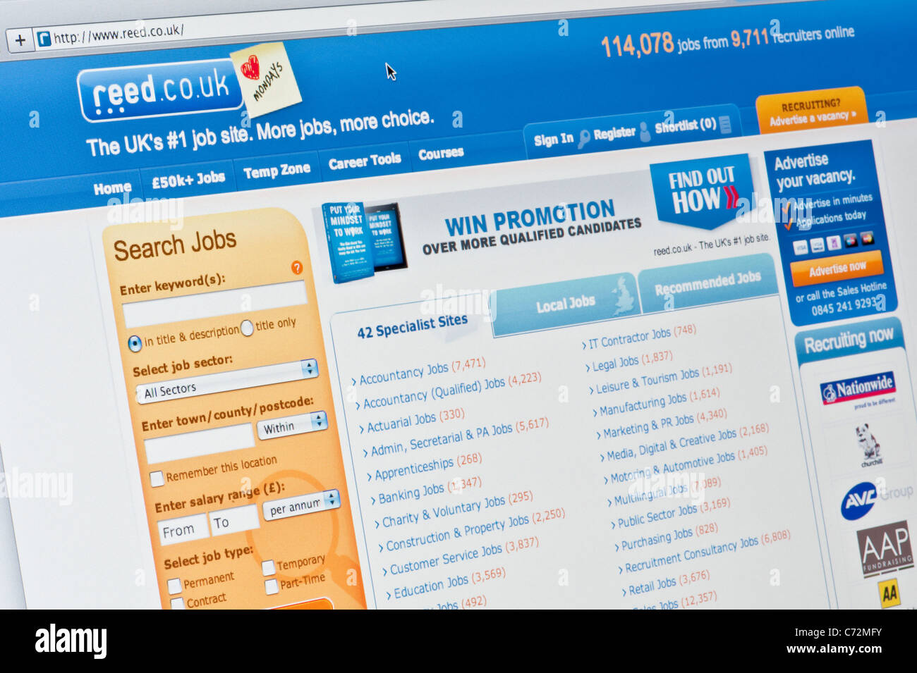 Close up of the Reed logo as seen on its website. (Editorial use only ...