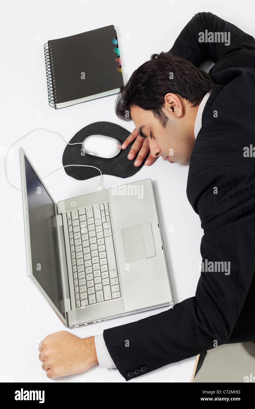 Person asleep with computer mouse hi-res stock photography and images ...