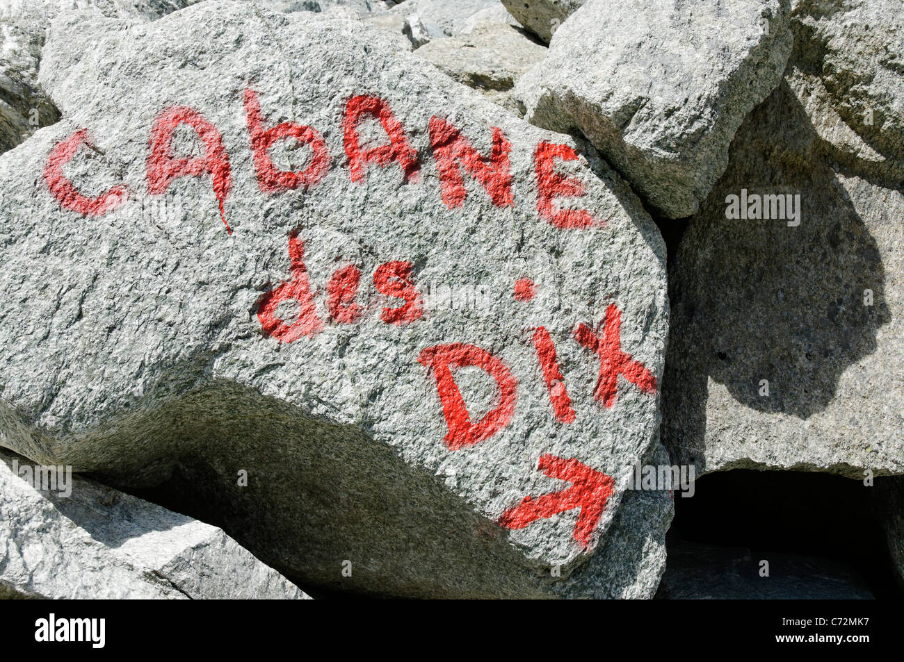 Rock waymarker hi-res stock photography and images - Alamy