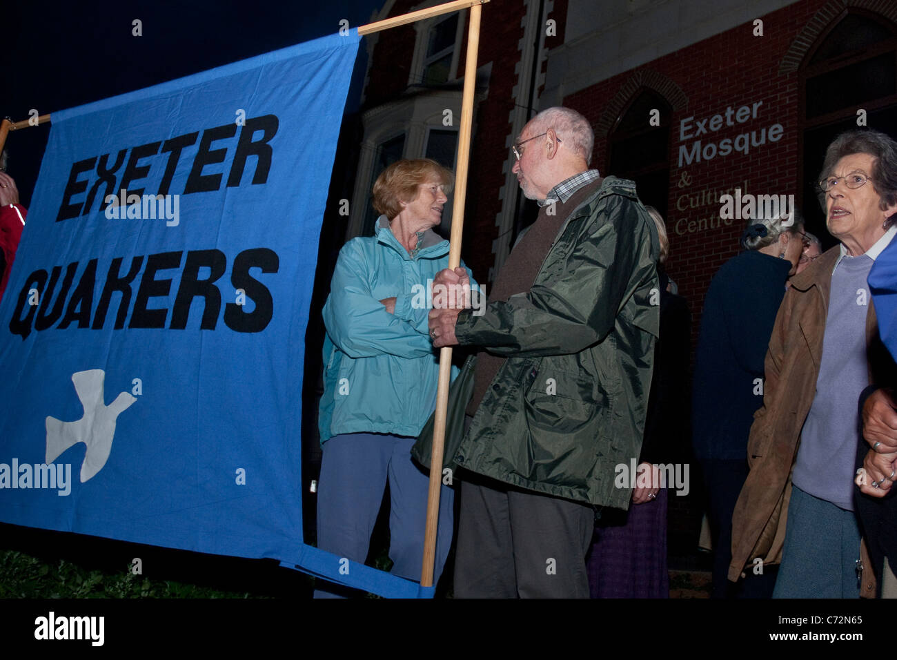 The Exeter Quakers gather at the Exeter Mosque & Cultural Centre and ...