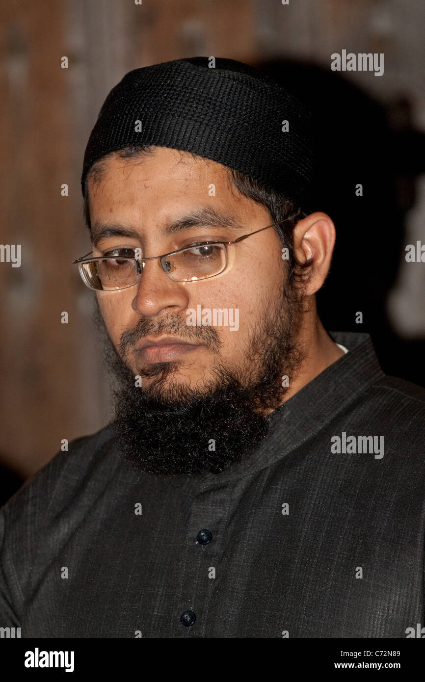 Imam of Exeter Mosque & Cultural Centre Mohammed Abrar in reflective ...