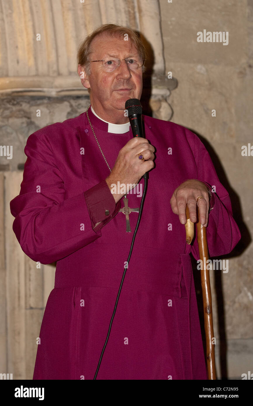 The Rt Revd Michael Langrish Bishop of Exeter speaking at the Peace ...