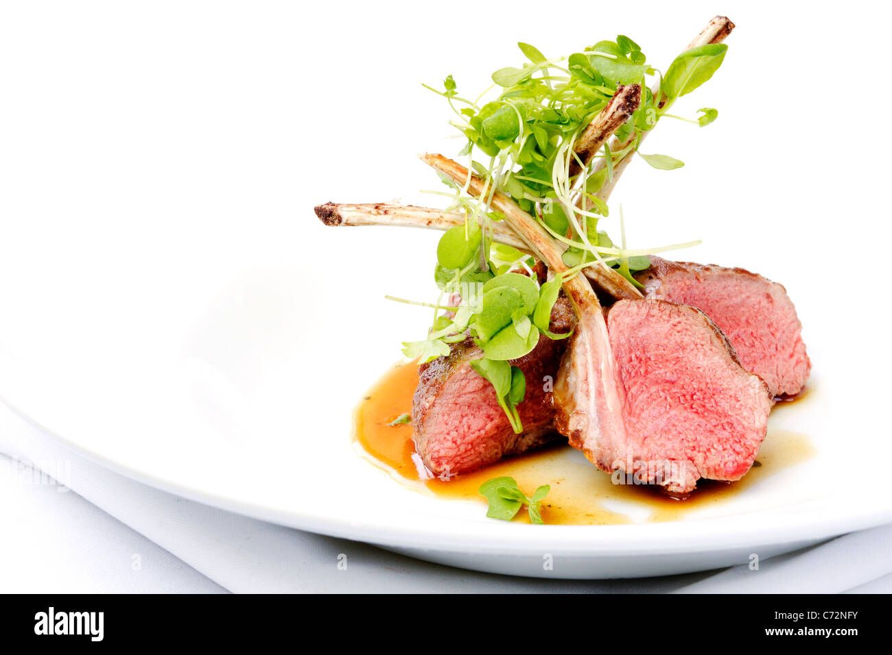 Lamb Cutlets Fine Dining High Resolution Stock Photography and Images ...