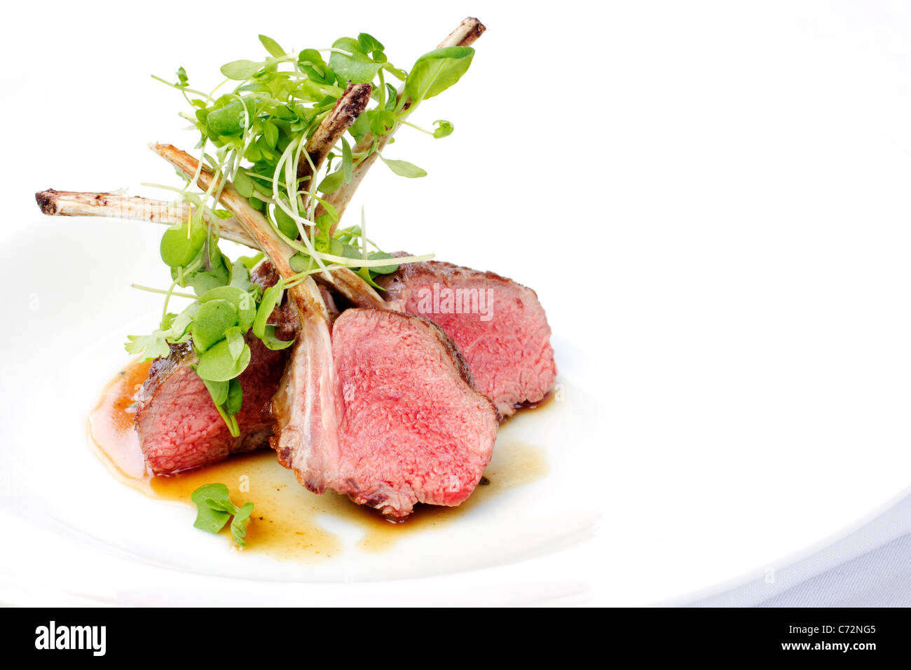 Lamb Cutlets Fine Dining High Resolution Stock Photography and Images ...