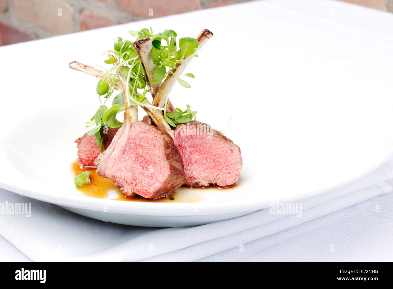 Lamb Cutlets Fine Dining High Resolution Stock Photography and Images ...