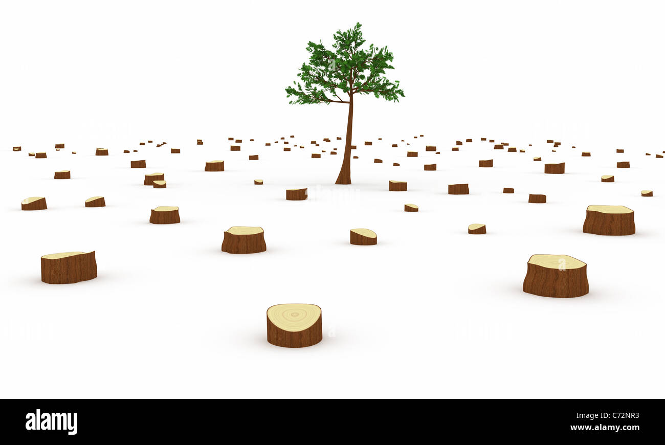 Tree felling concept deforestation hi-res stock photography and images ...
