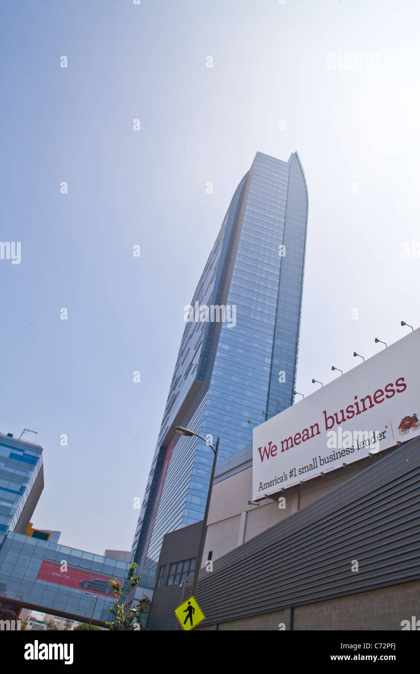 The Marriott Hotel and Ritz Carlton residences in downtown Los Angeles ...