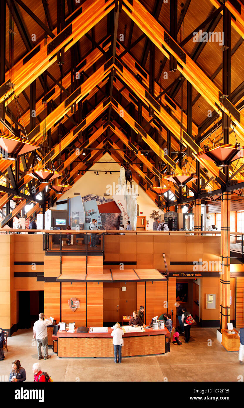 Interior of new (circ 2008) Henry M Jackson Visitor Center, Paradise ...