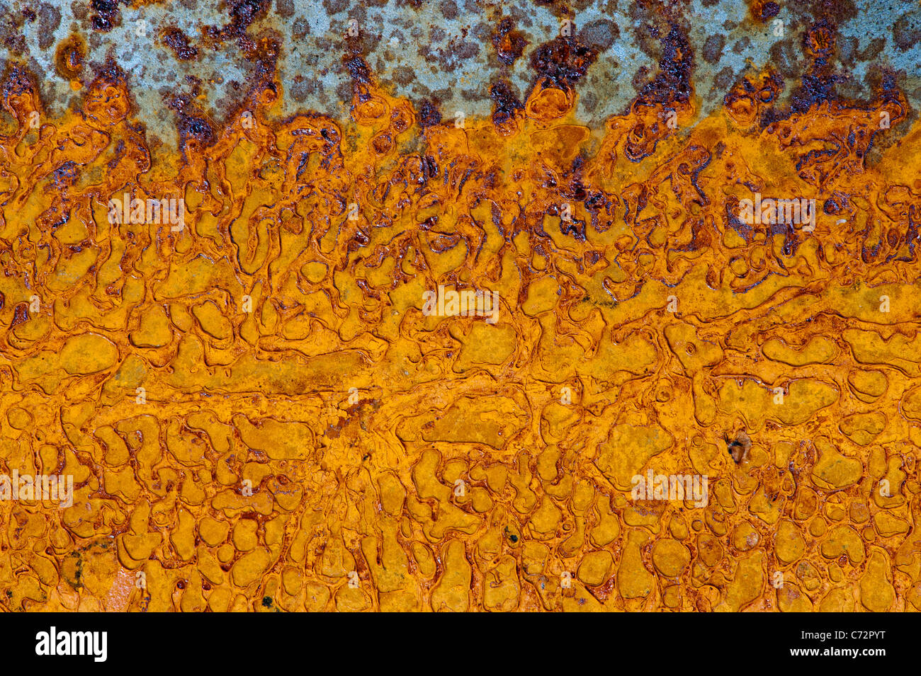 Rust pattern on sheet steel Stock Photo - Alamy