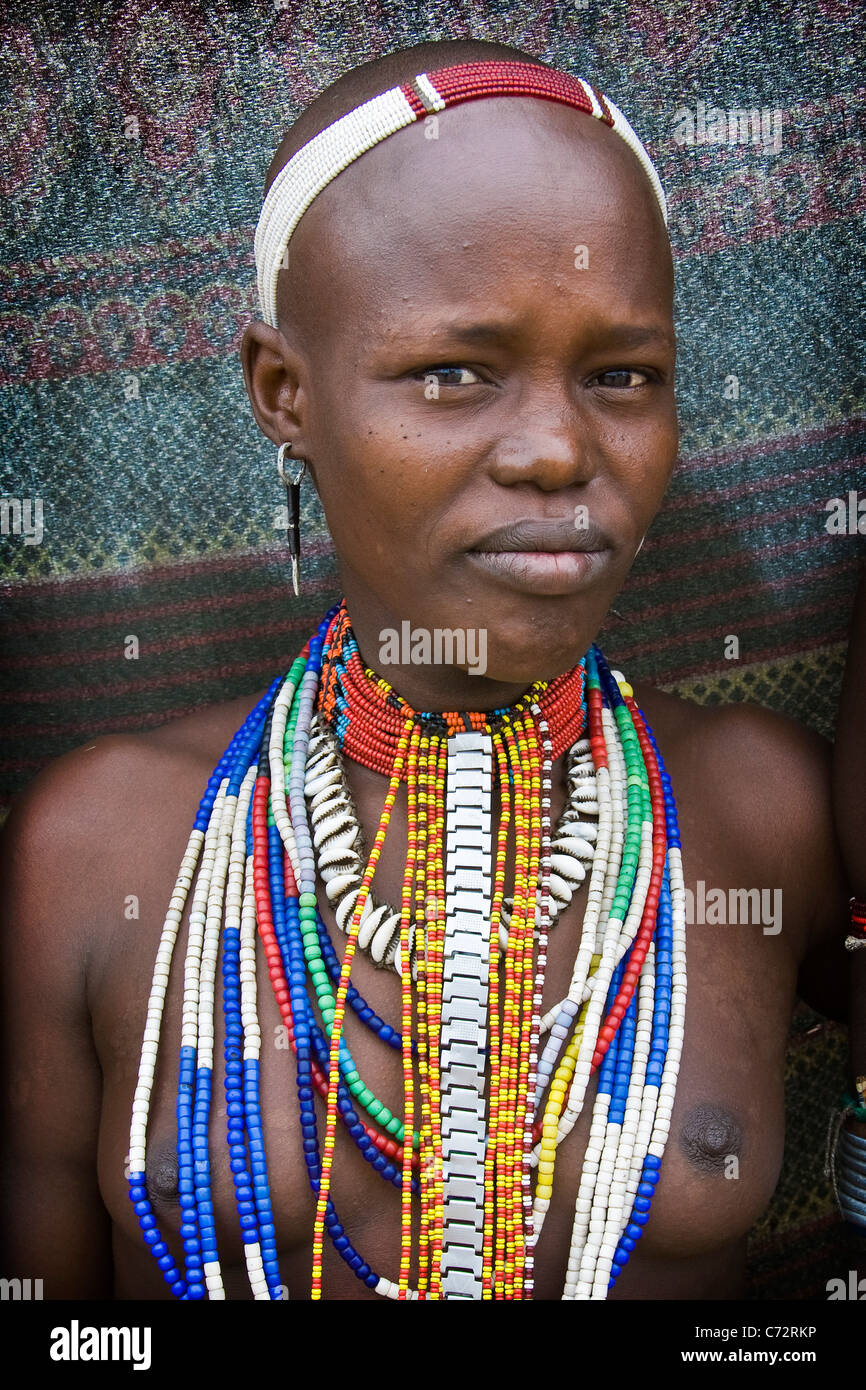 Arbore people, Surrounding of Waito, Ethiopia Stock Photo - Alamy