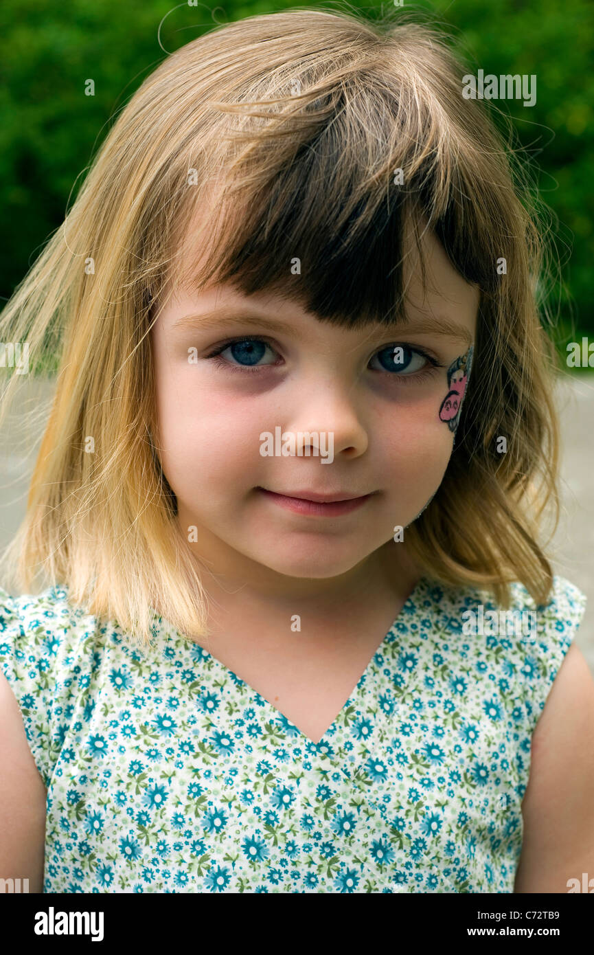 Little Canadian Girl Stock Photo - Alamy