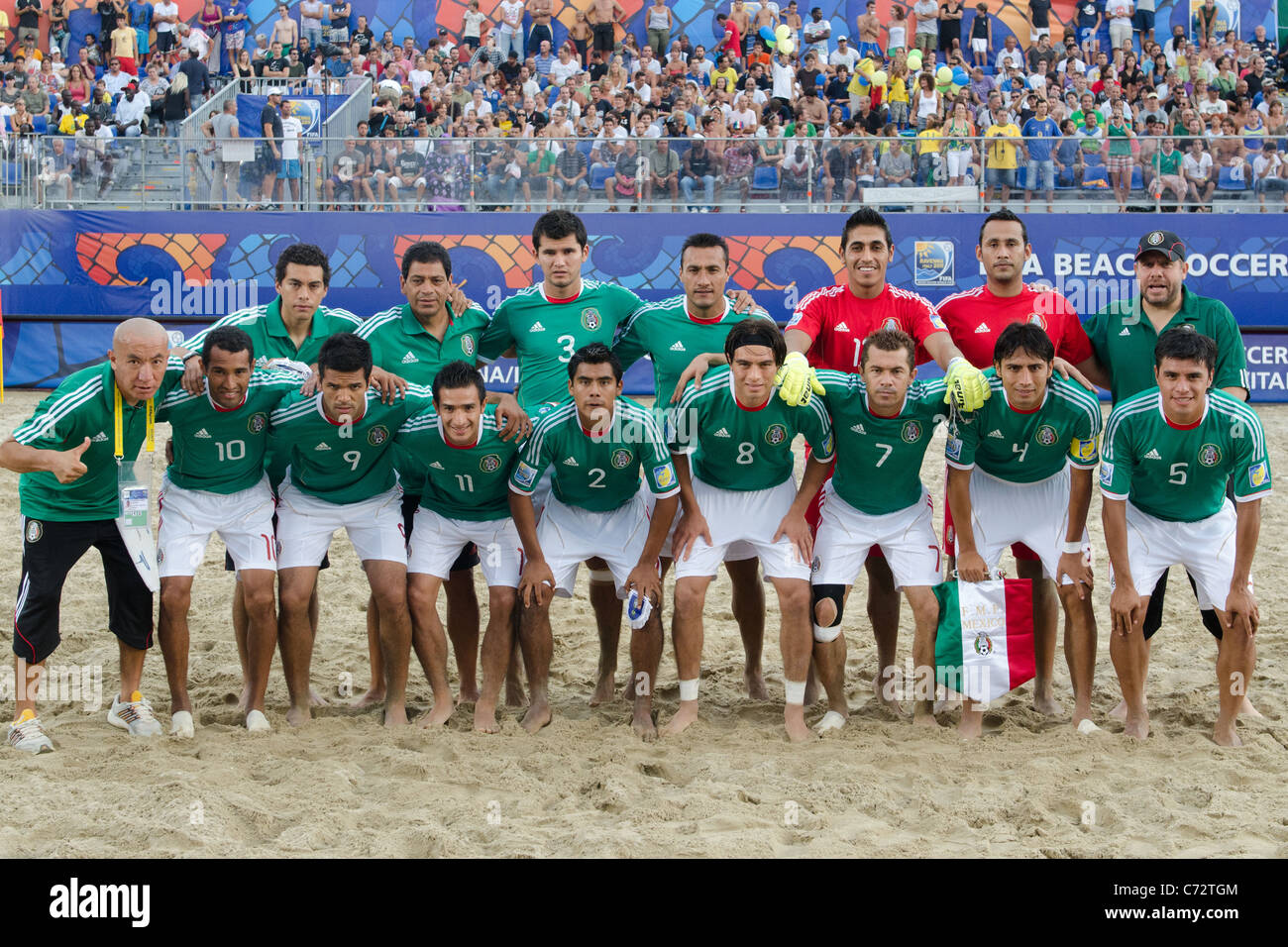 Mexico team group line-up for the Beach Soccer : FIFA Beach Soccer ...