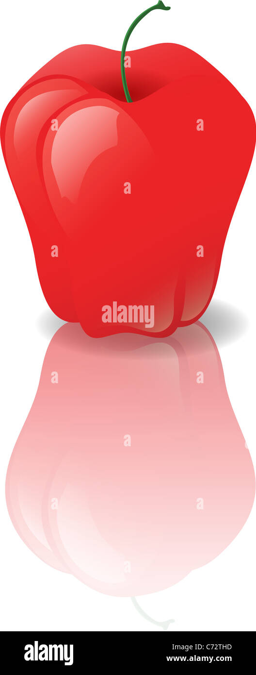Drawing red apple Cut Out Stock Images & Pictures - Alamy