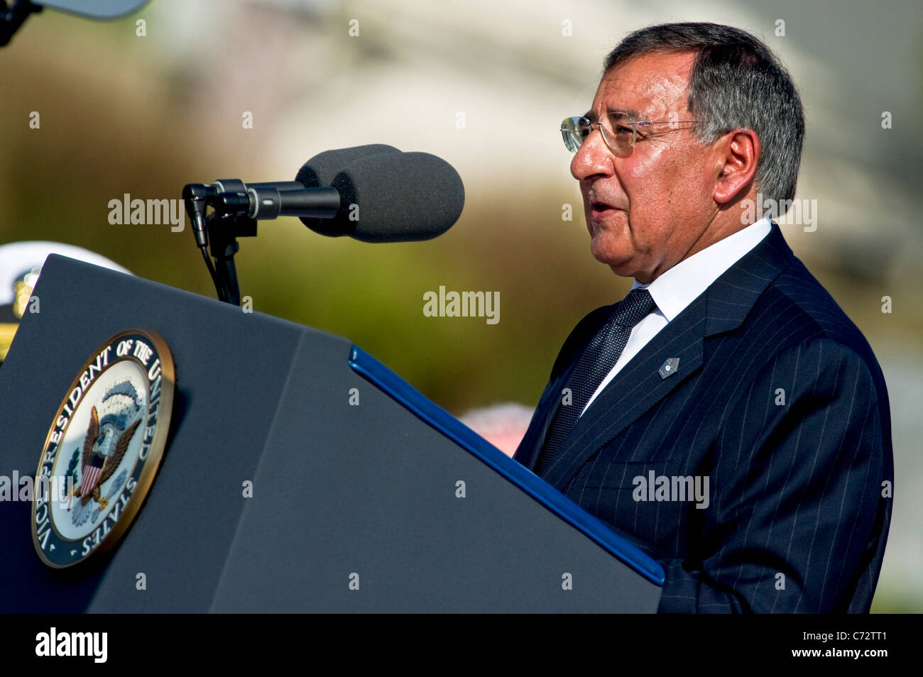 Defense Secretary Leon E. Panetta delivers remarks at the Pentagon 9/11 ...