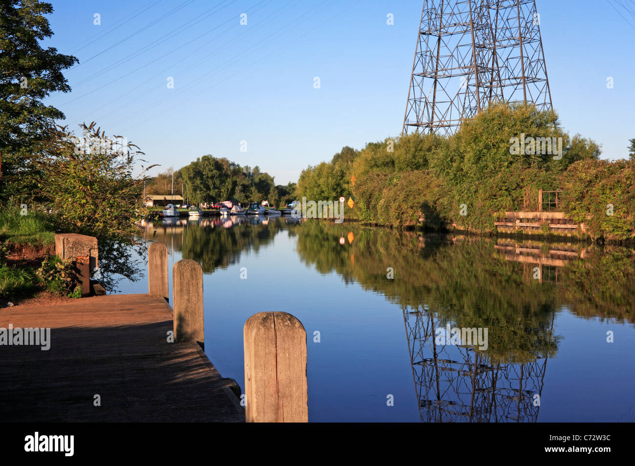 The River Yare on the Norfolk Broads at Trowse Newton by Norwich ...