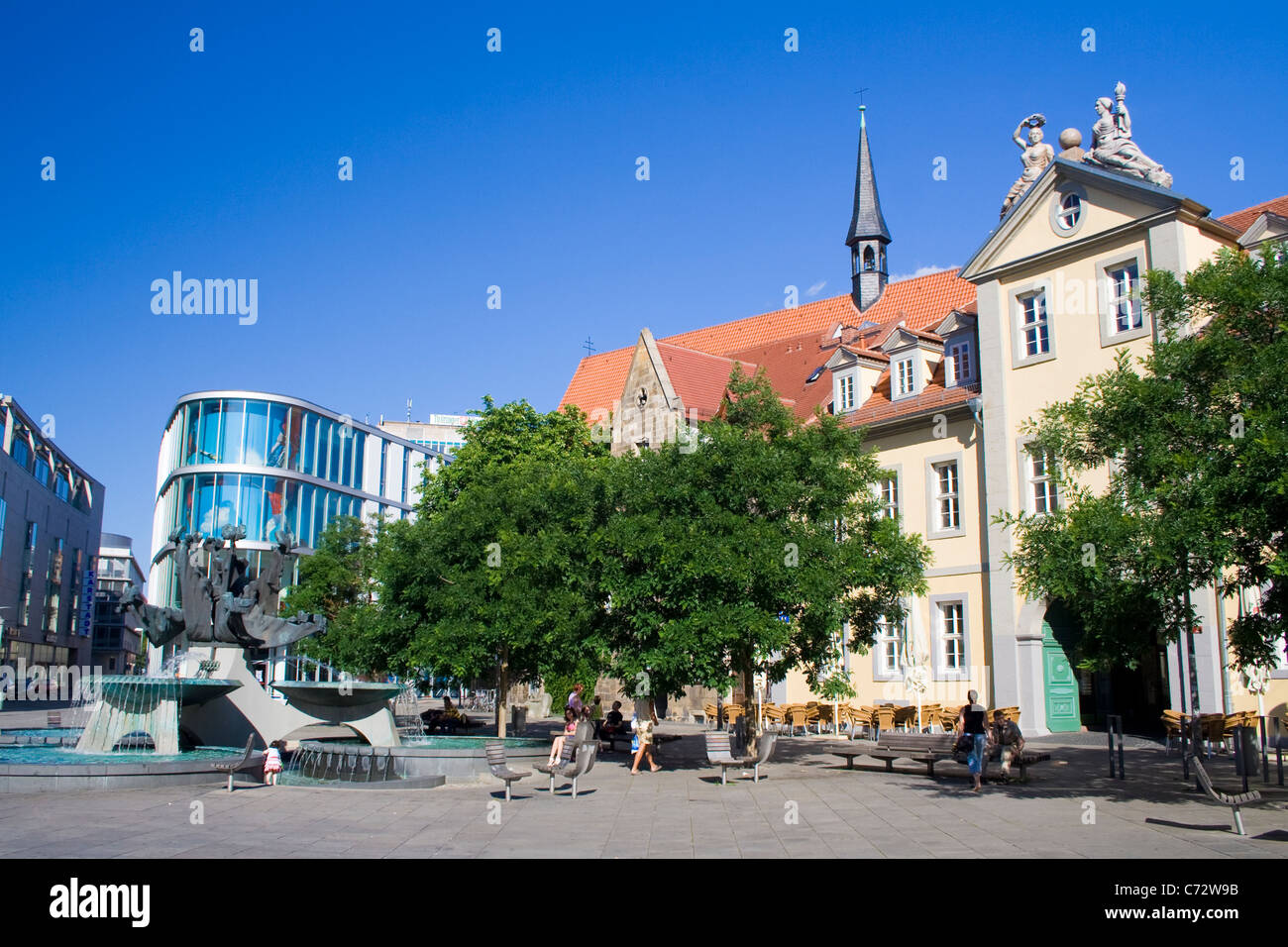 Erfurt germany anger square hi-res stock photography and images - Alamy