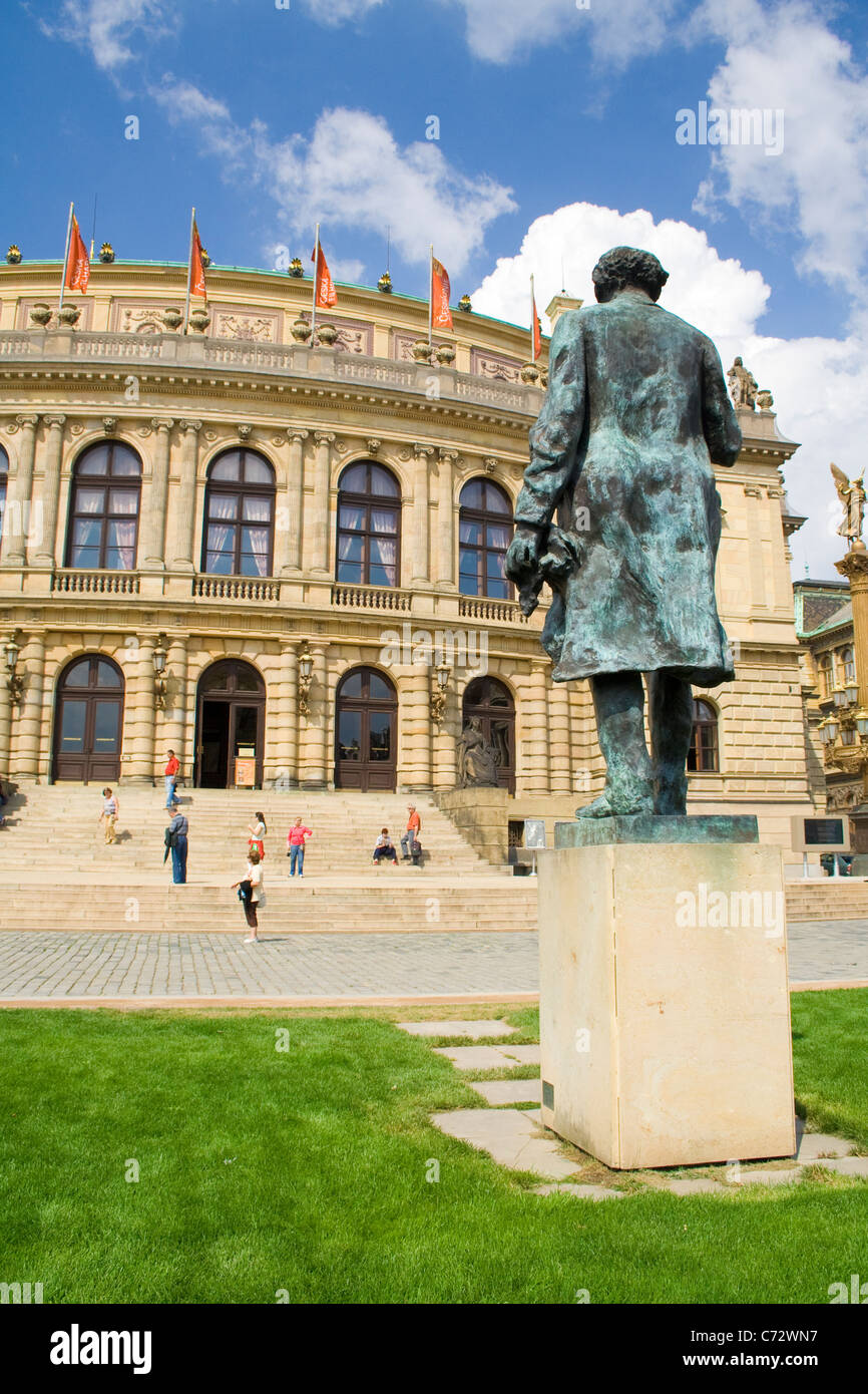 Rudolfinum, Statue, Prague, Czech Republic, Europe Stock Photo - Alamy