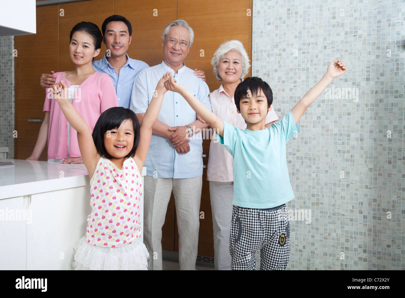 Happy family life Stock Photo - Alamy