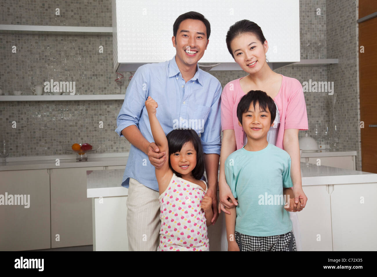 Happy family life Stock Photo - Alamy