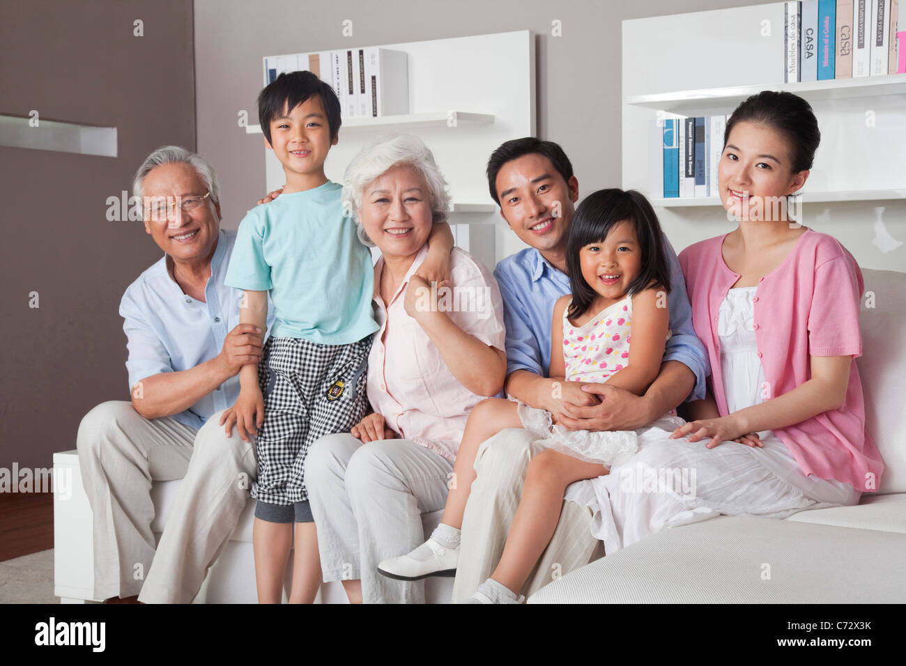 Happy family life Stock Photo - Alamy