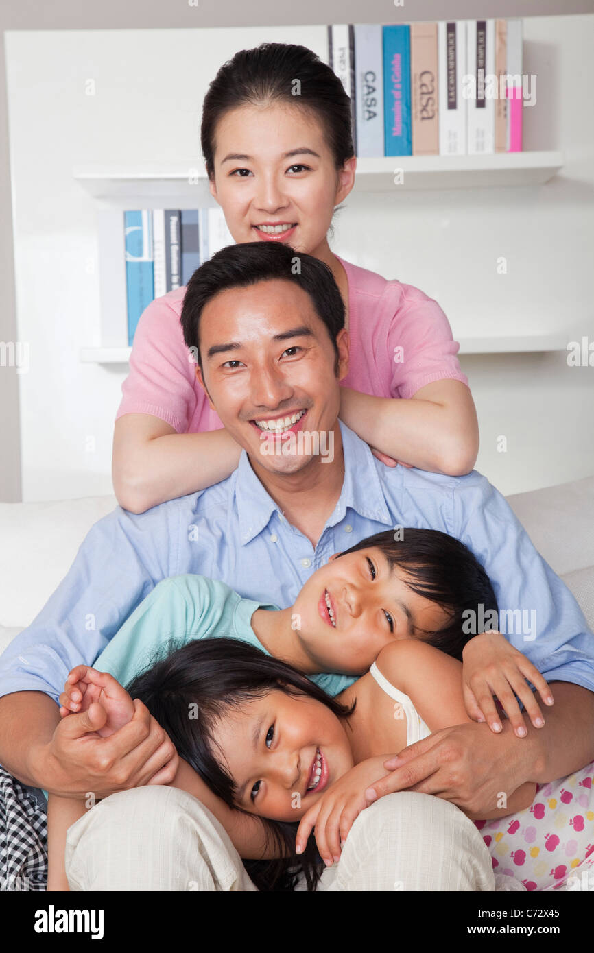Happy family life Stock Photo - Alamy
