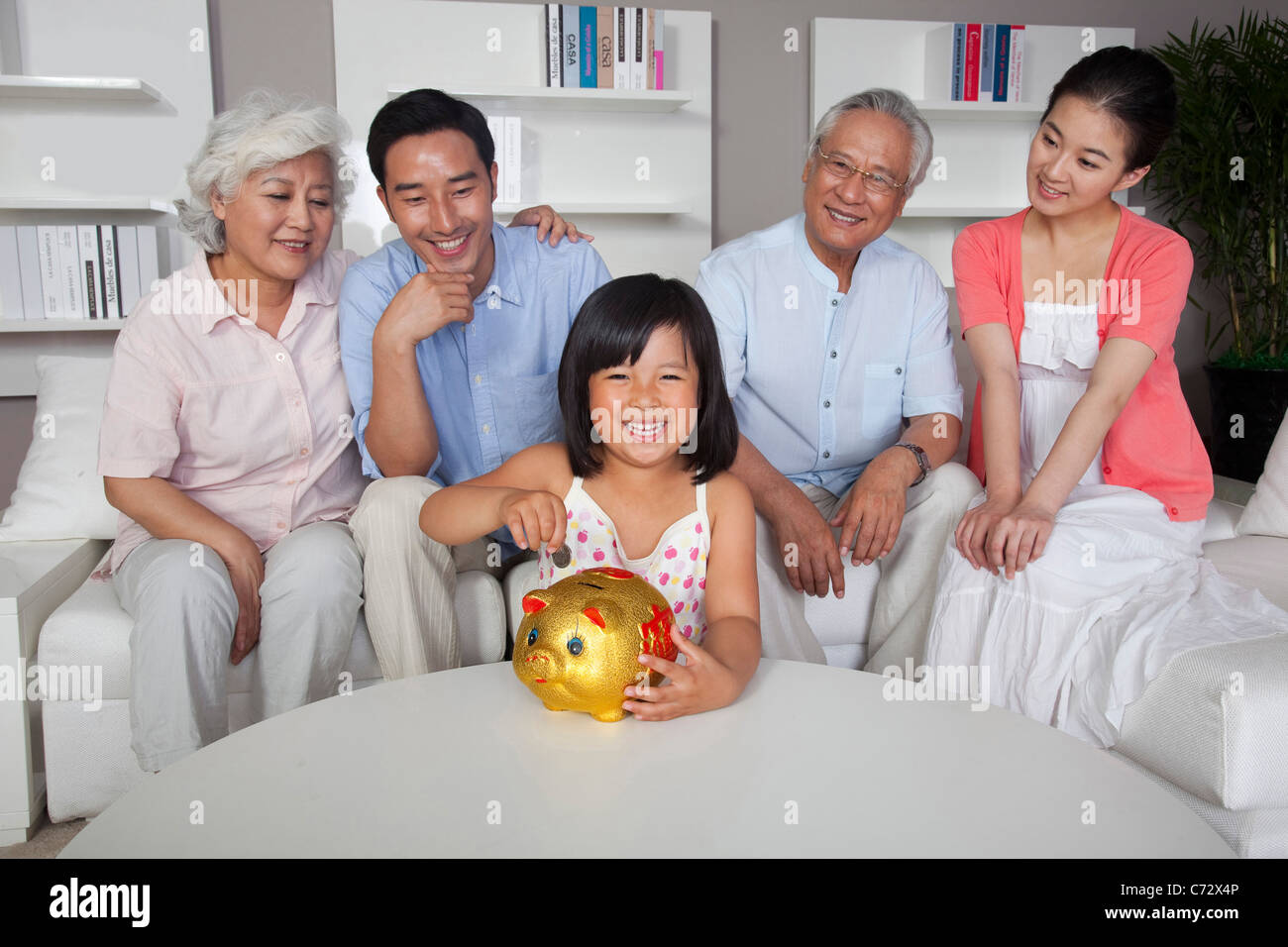 Happy family life Stock Photo - Alamy