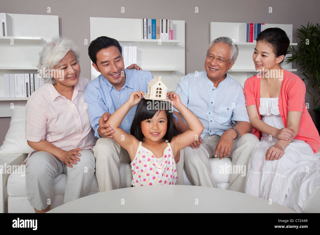 Happy family life Stock Photo - Alamy